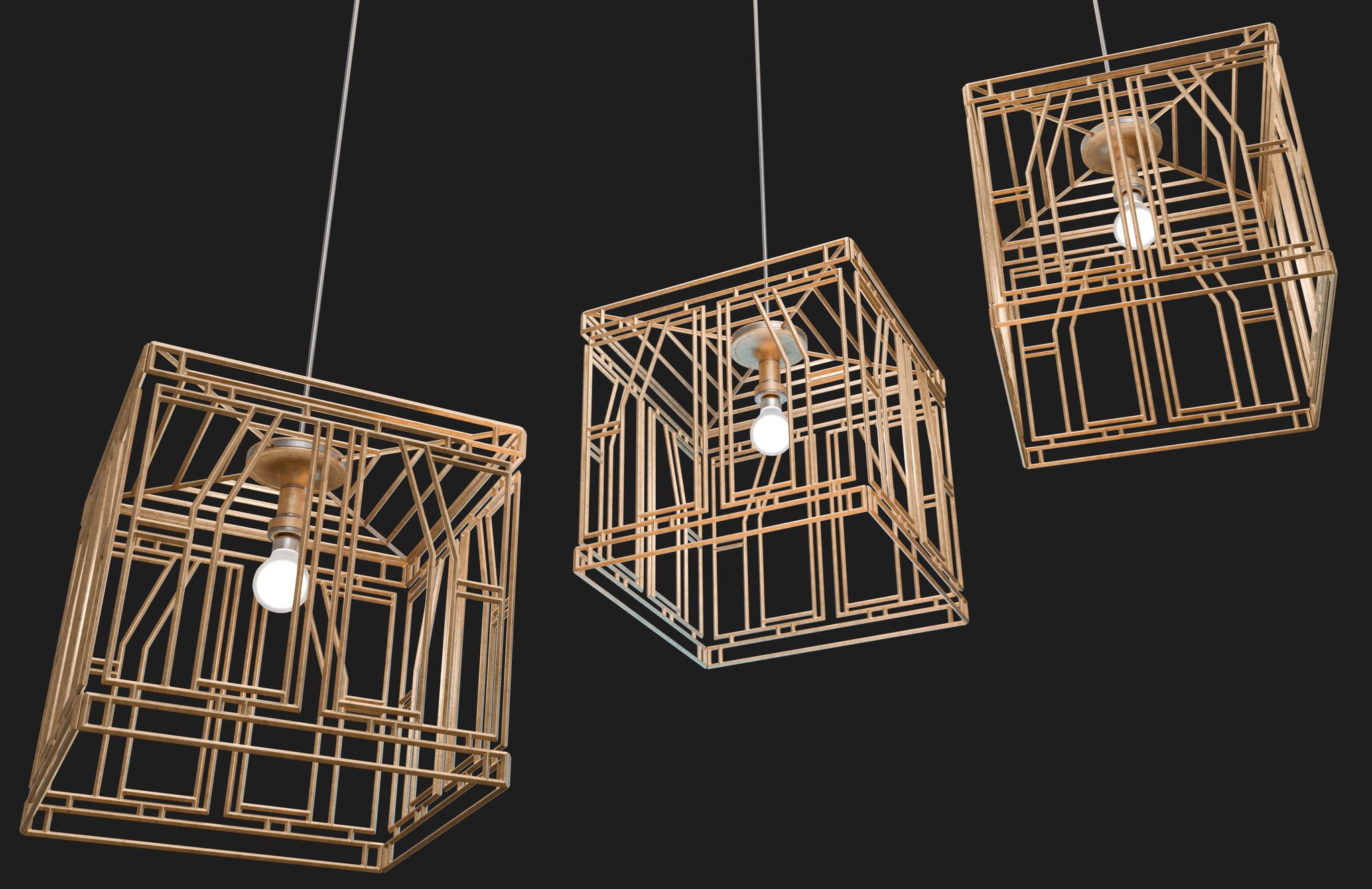Art Deco Ceiling Lamp 001 | FREE Ceiling Lights models | BlenderKit