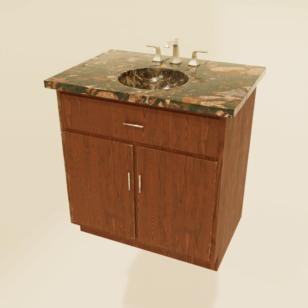 Bathroom Vanity Sink Table | Bathroom Furniture Sets models | BlenderKit