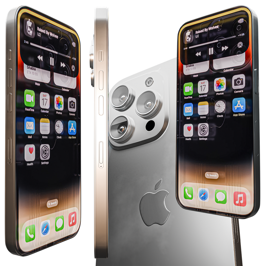 Iphone pro max silver | Smartphones models | BlenderKit