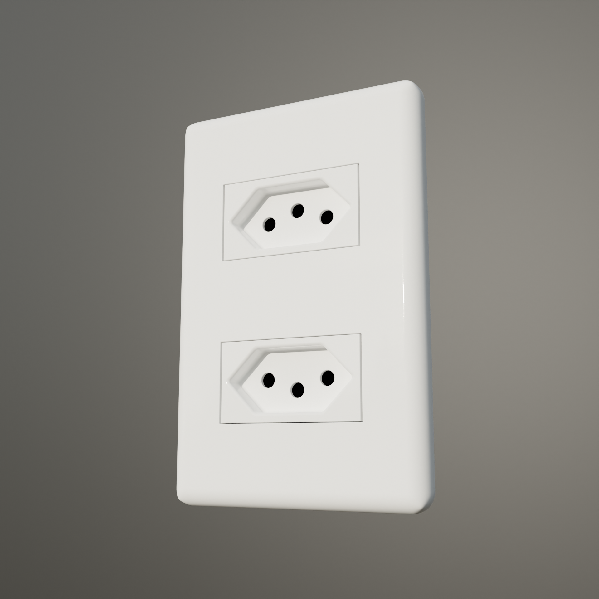 Type N double power outlet | FREE Stationeries models | BlenderKit