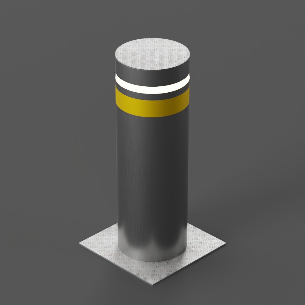 Automatic Streets Bollard | FREE Industrial models | BlenderKit