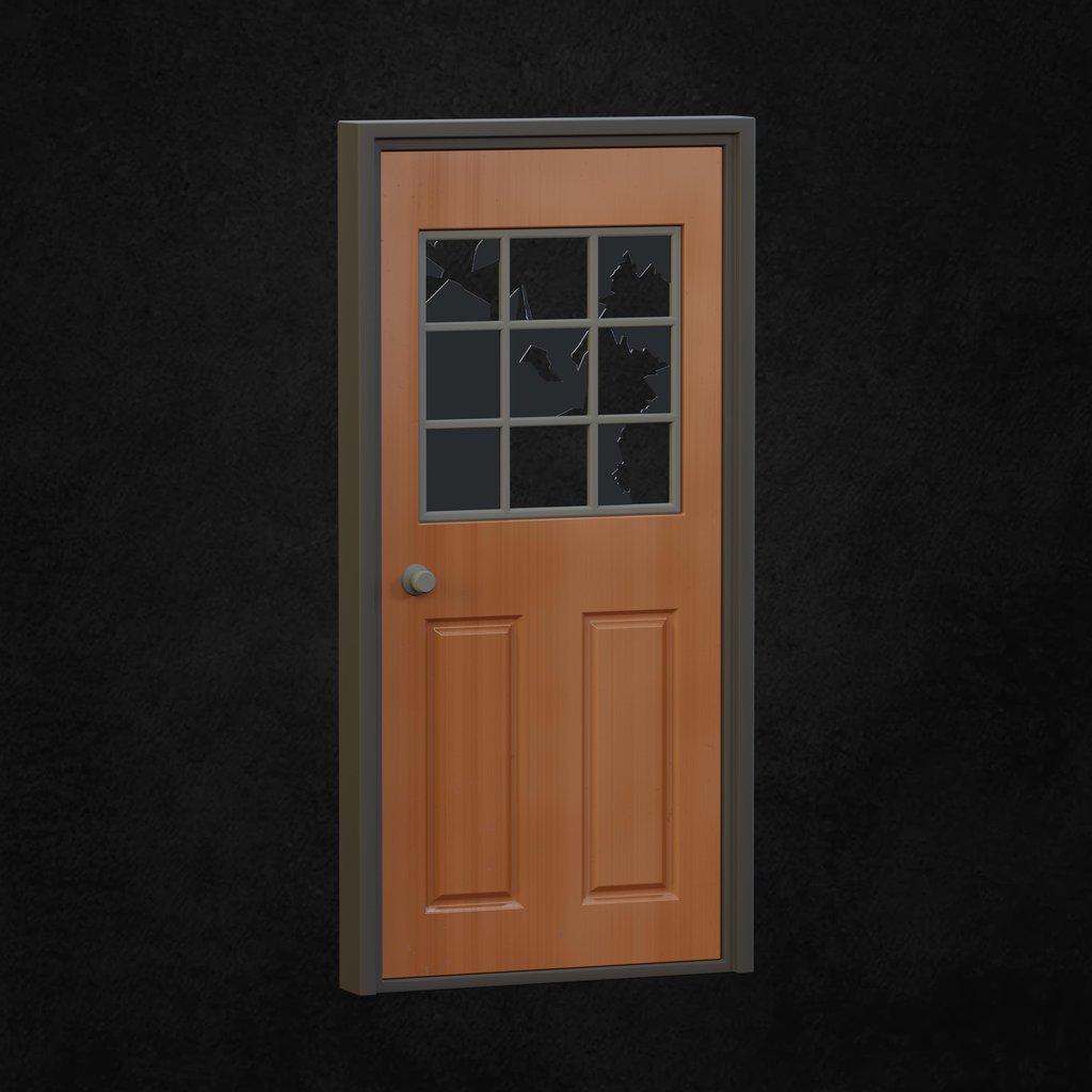 Broken Door | Doors models | BlenderKit