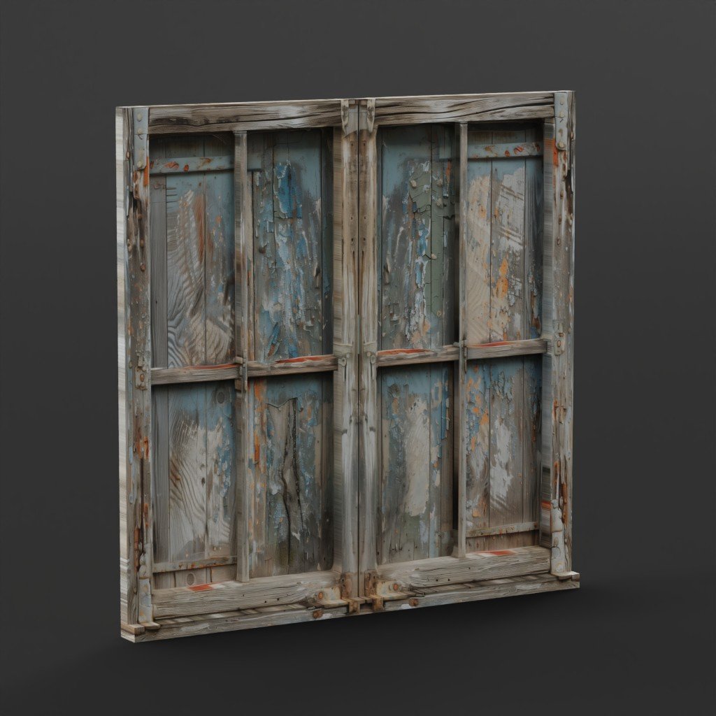Old window - T - 36 | Windows models | BlenderKit