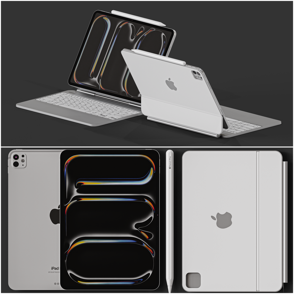 IPad Pro M4 Magic Keyboard Set | Tablets models | BlenderKit
