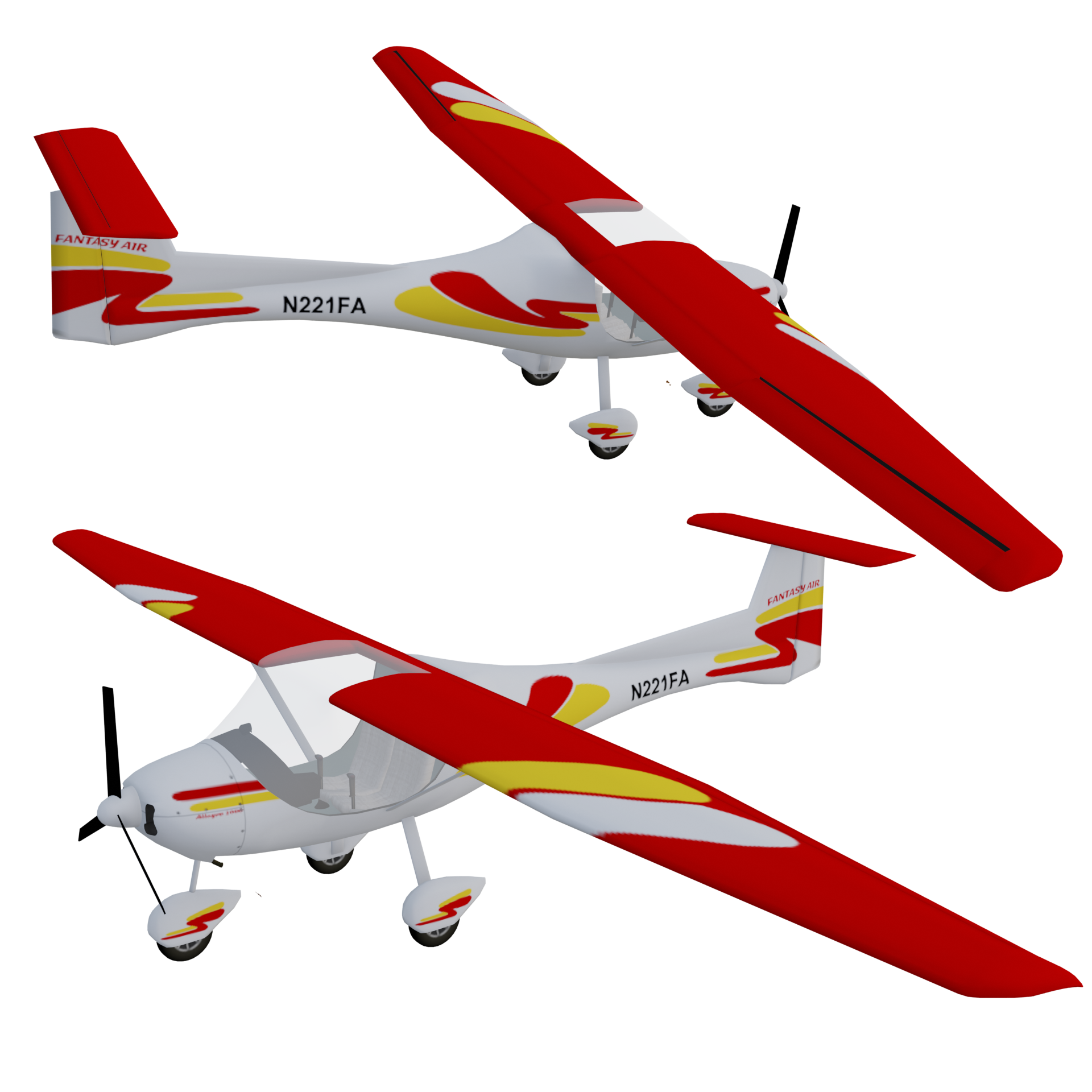 Fantasy Air Allegro 2000 | Gliders 3D Models models | BlenderKit