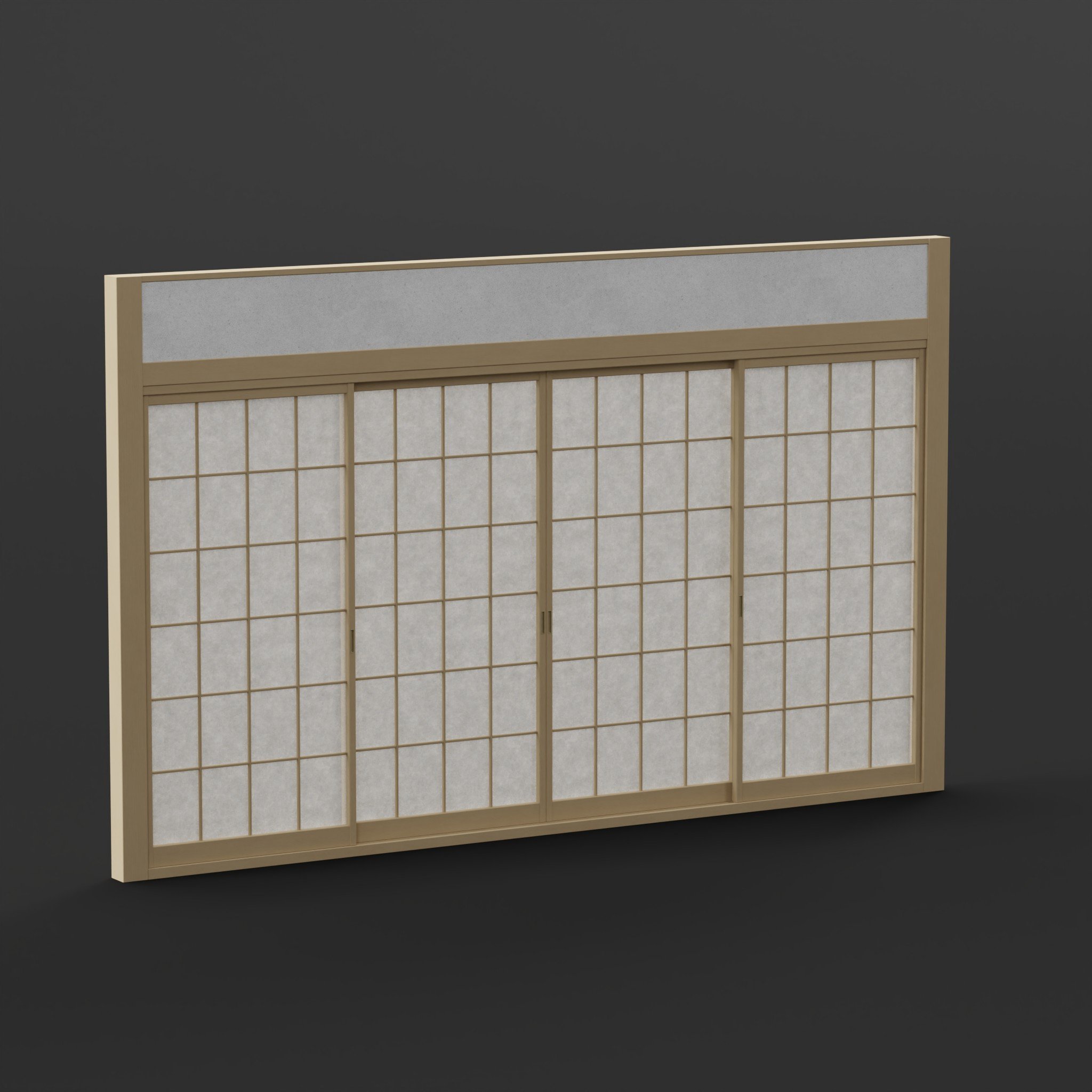 Shoji Wall Set | FREE Doors models | BlenderKit
