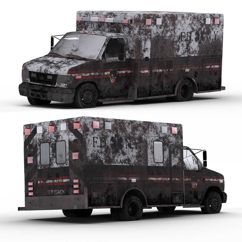 Apocalypse ambulance | Ambulances models | BlenderKit