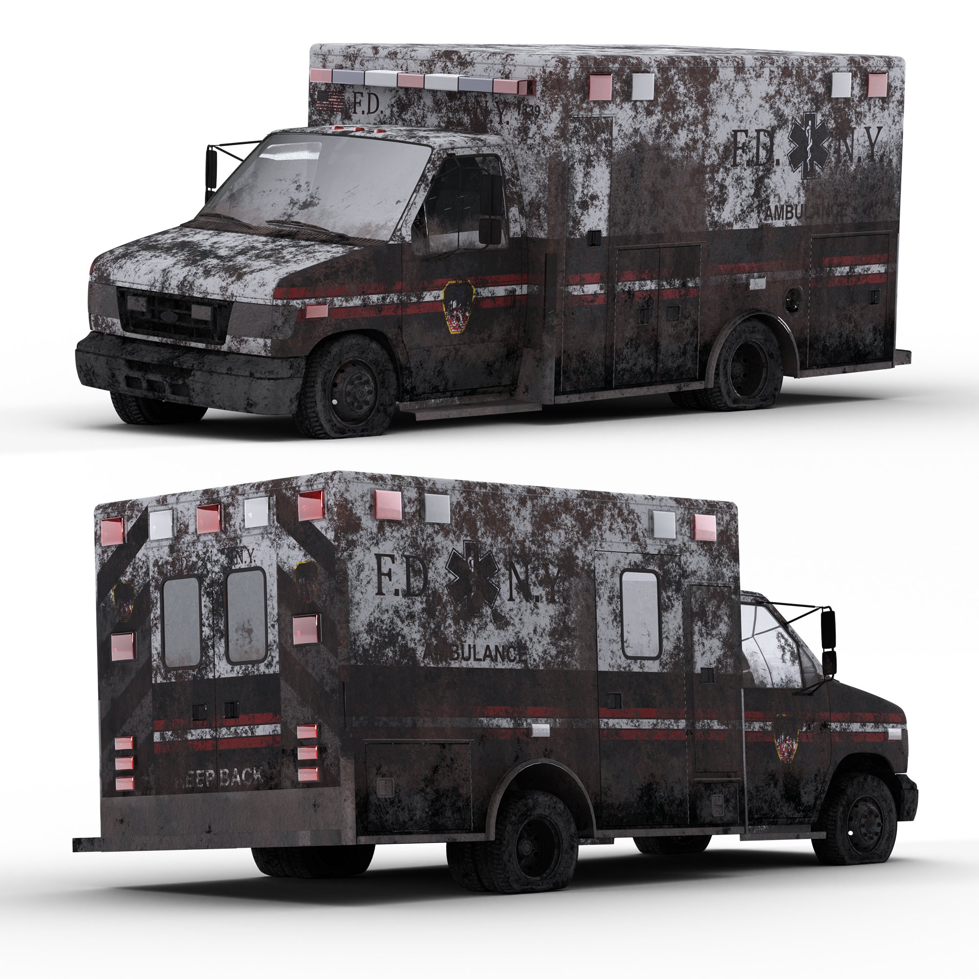 Apocalypse ambulance | Ambulances models | BlenderKit