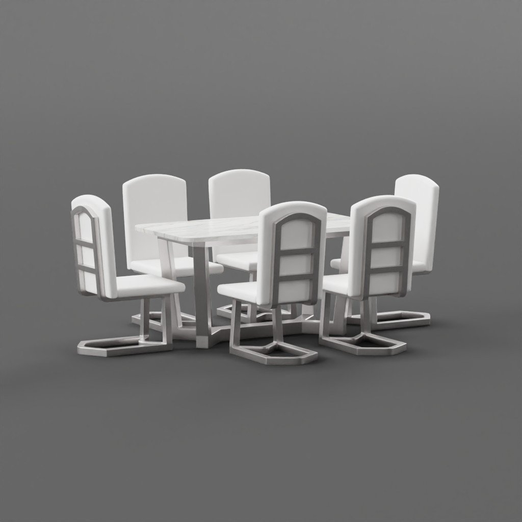 Dining table | Tables models | BlenderKit