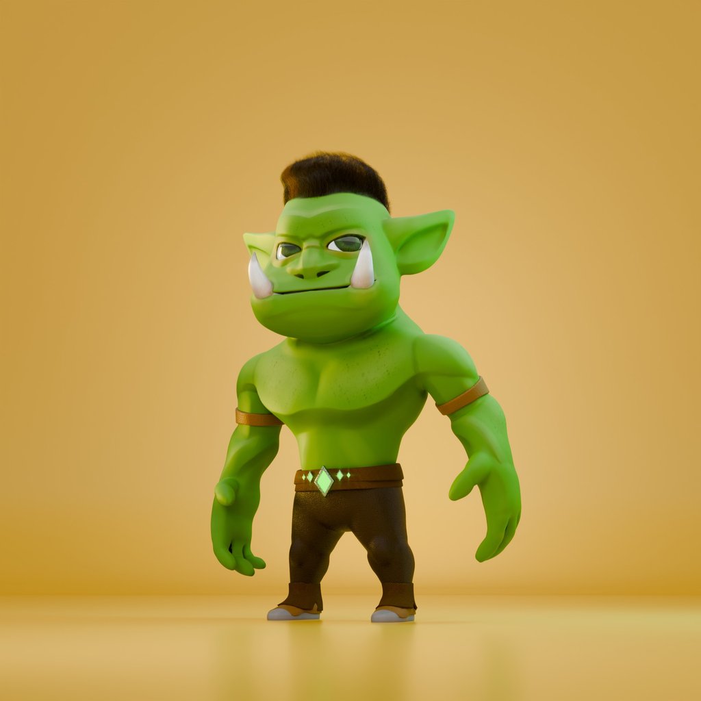 Orc stylized | Monsters & Creatures models | BlenderKit