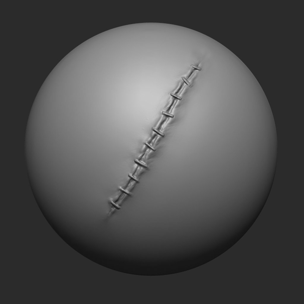 NS Flesh scar stitches | scars & wounds brushes | BlenderKit