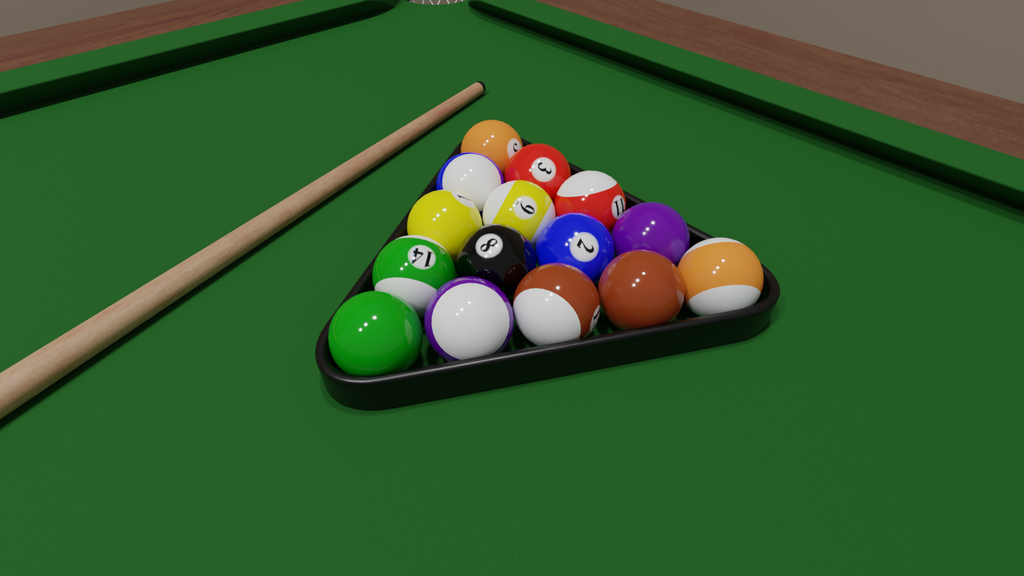 Pool balls set | FREE Sport models | BlenderKit