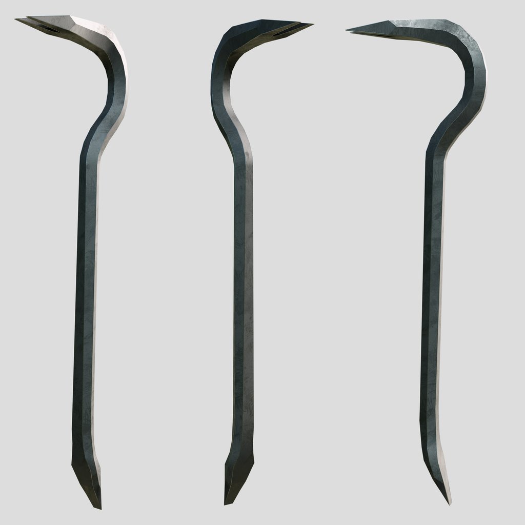 Steel Crowbar | Handtools models | BlenderKit