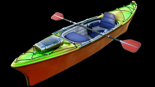 Kayak | Fishing models | BlenderKit