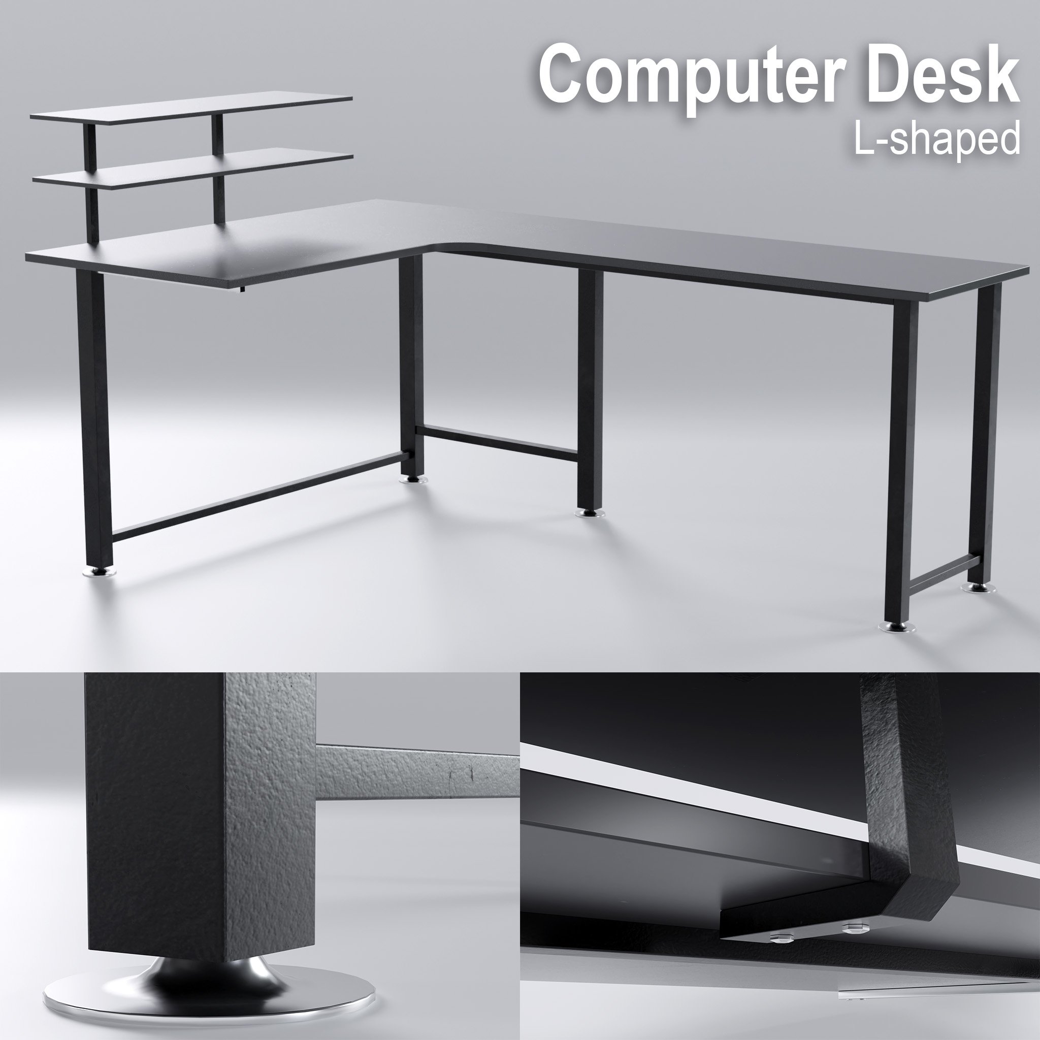 Computer Desk | FREE Desks models | BlenderKit