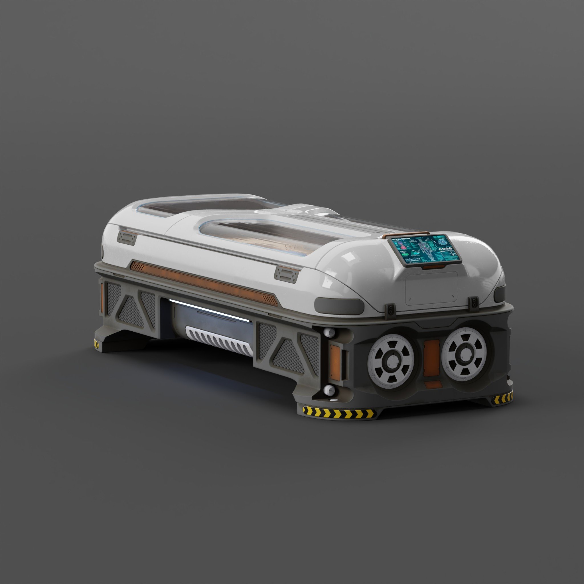 Cryo capsule | Space models | BlenderKit