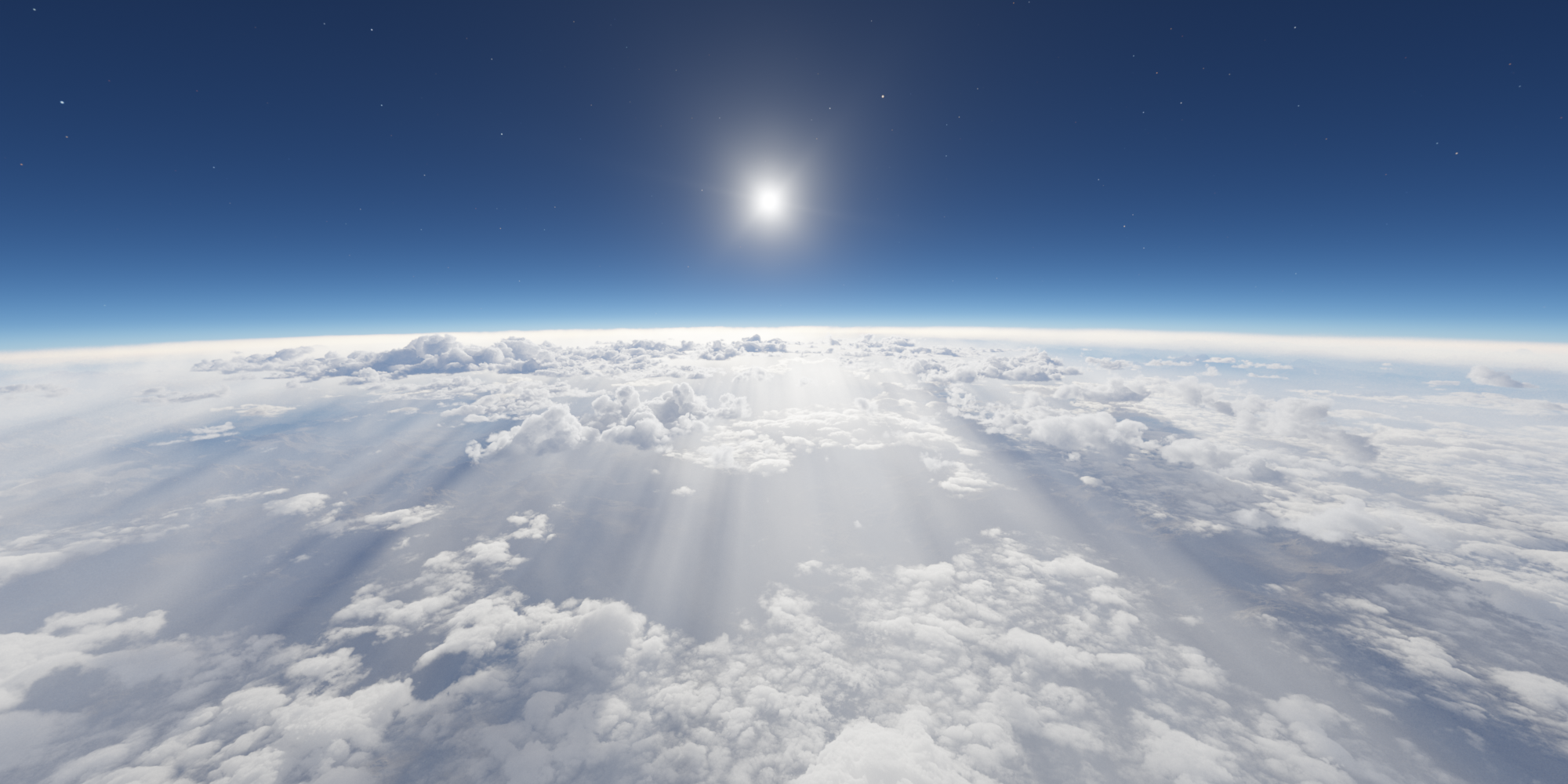 Above Atmosphere in Space | Futuristic Environments HDRis | BlenderKit