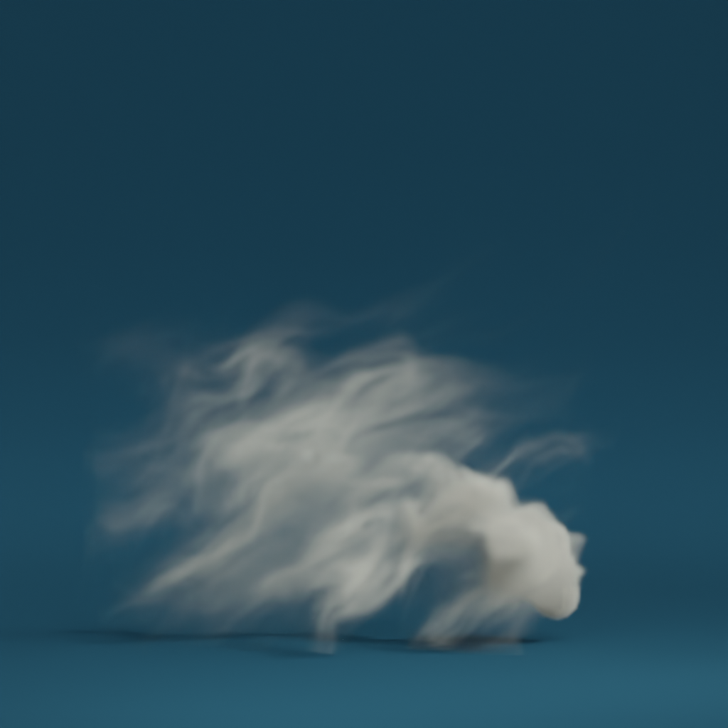 Small turbulent smoke | Simulations models | BlenderKit