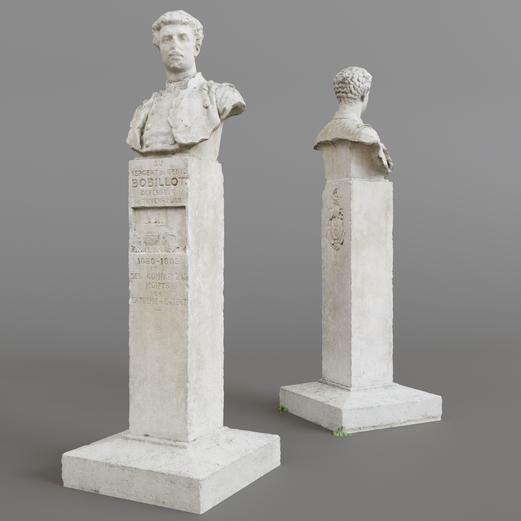 Bust on pedestal sculpture | Interior Sculptures models | BlenderKit