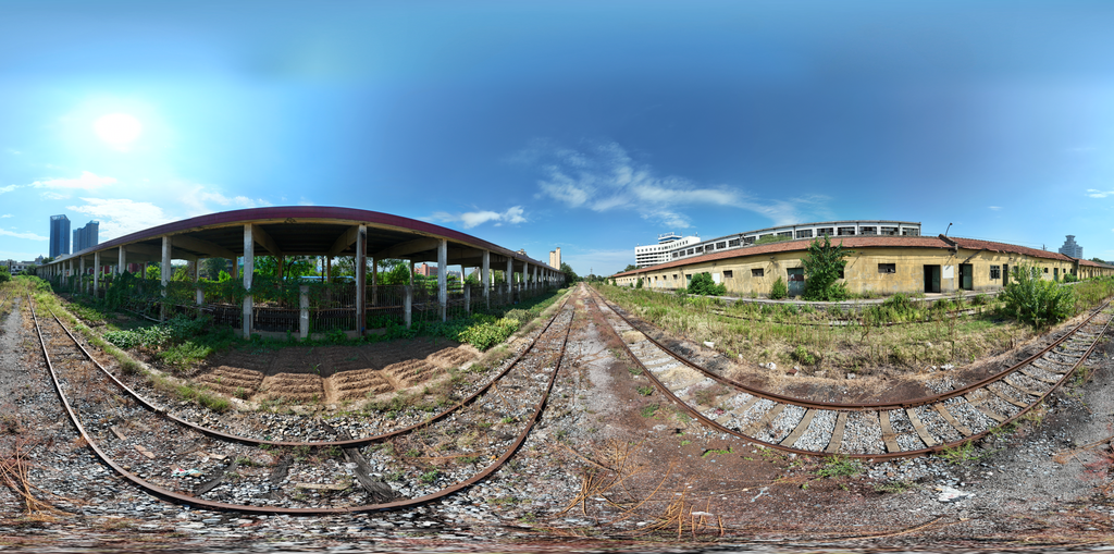 Broken train station | Urban Elements HDRis | BlenderKit