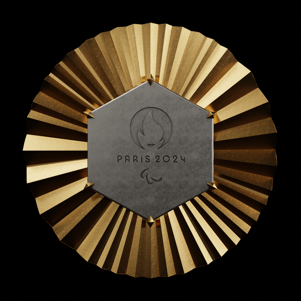 Paris 2024 Paralympic Gold Medal | FREE Sport models | BlenderKit