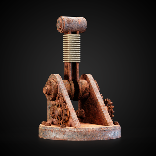 Mechanical Lever Game-Ready | Industrial Machinery models | BlenderKit