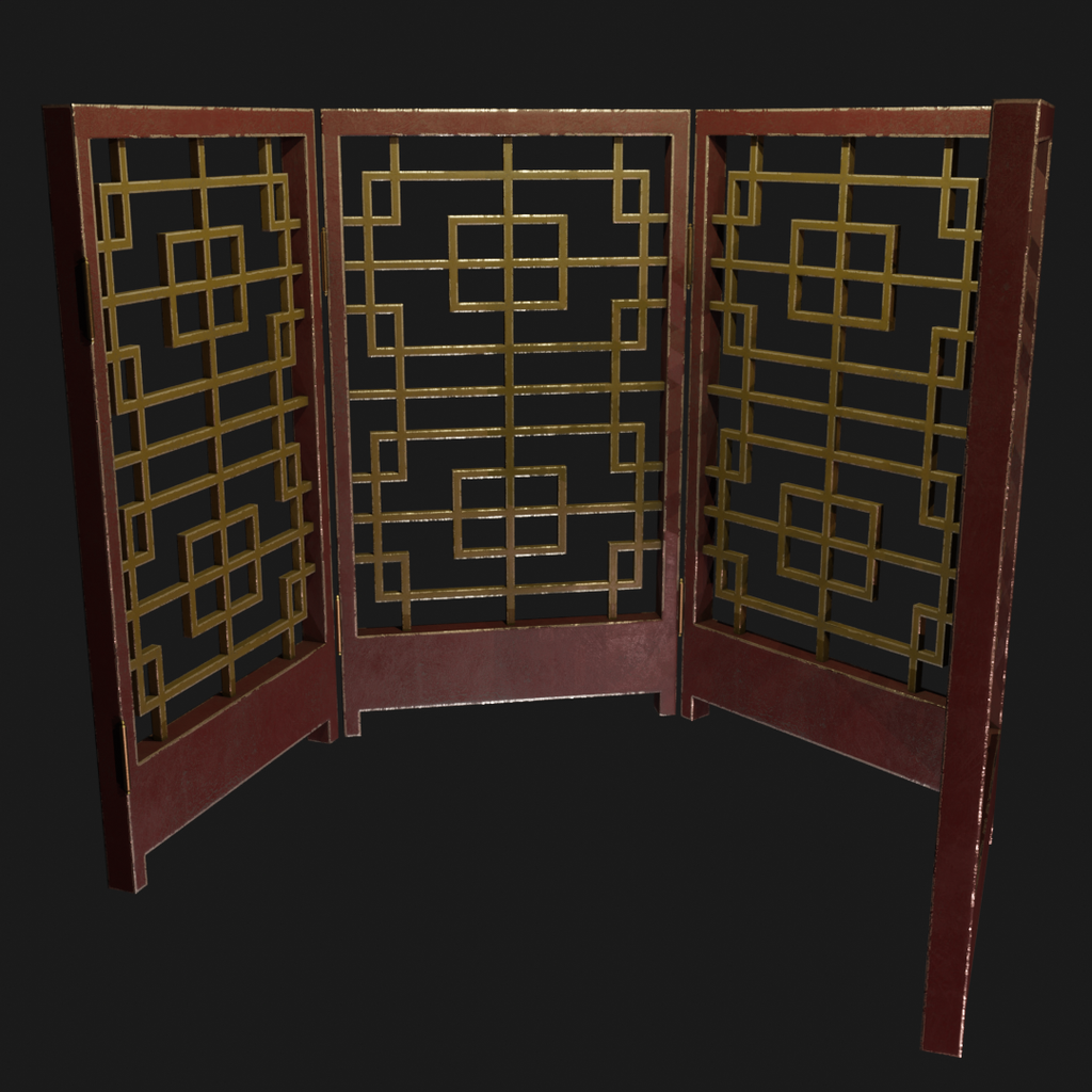 Japanese partition | Architecture models | BlenderKit