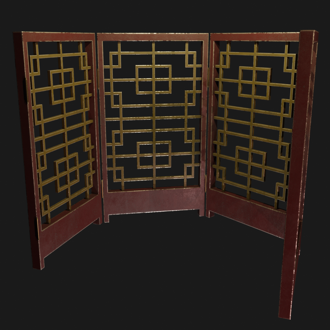 Japanese partition | Architecture models | BlenderKit