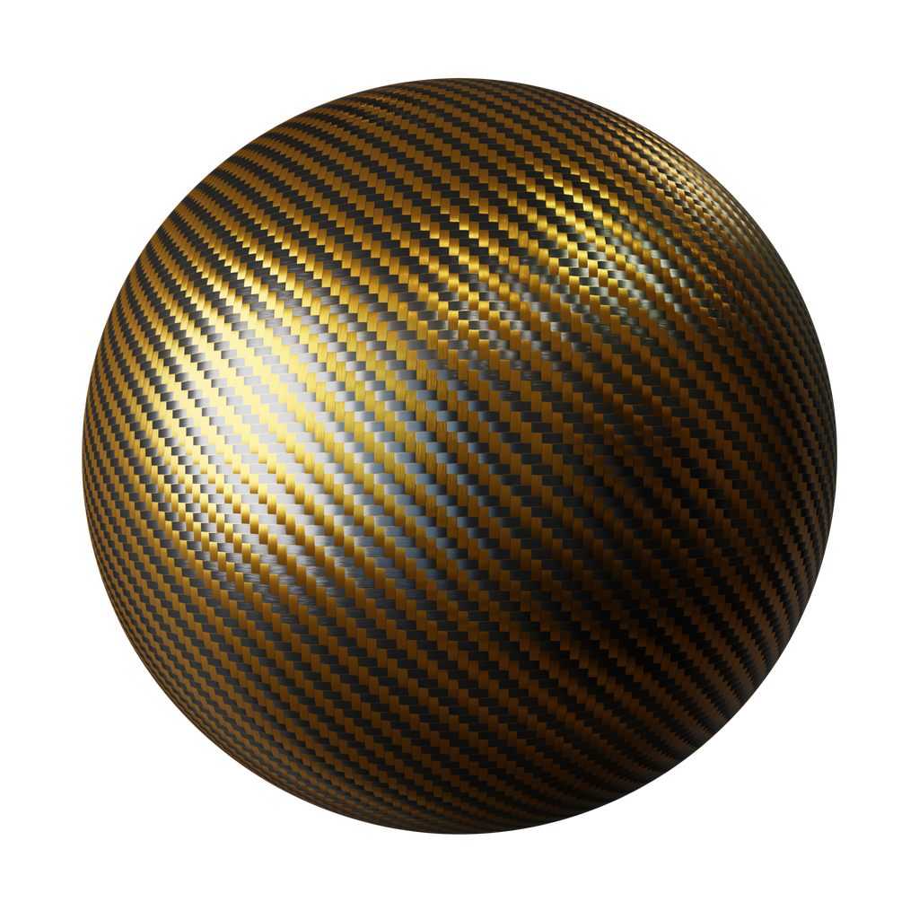 BlenderKit | Download the FREE Carbon Fiber Black and Gold material