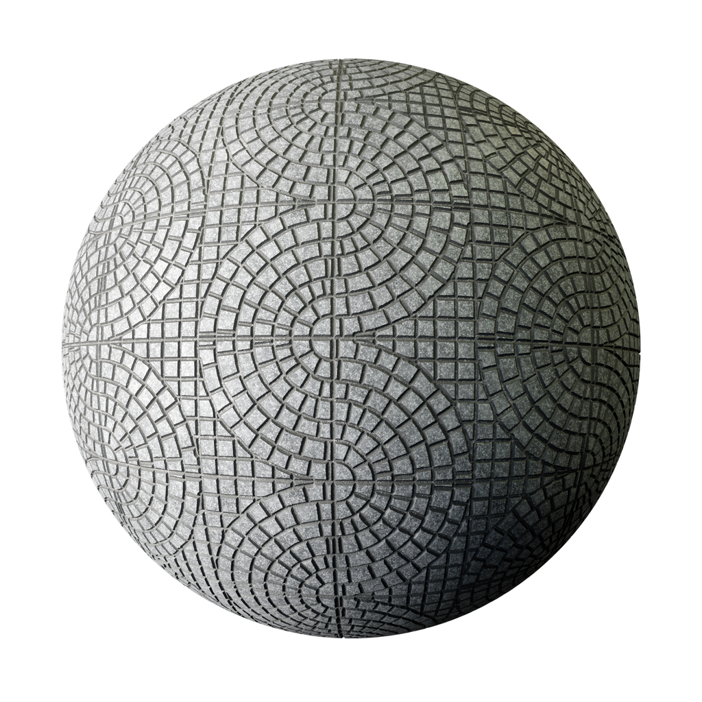 Terrazo Tiles Curved | FREE tiles materials | BlenderKit