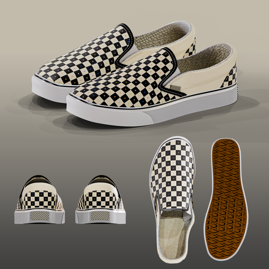 Shoes Slip-On Vans | Footwear models | BlenderKit