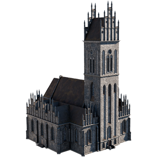 BlenderKit | Download the Gothic Church model