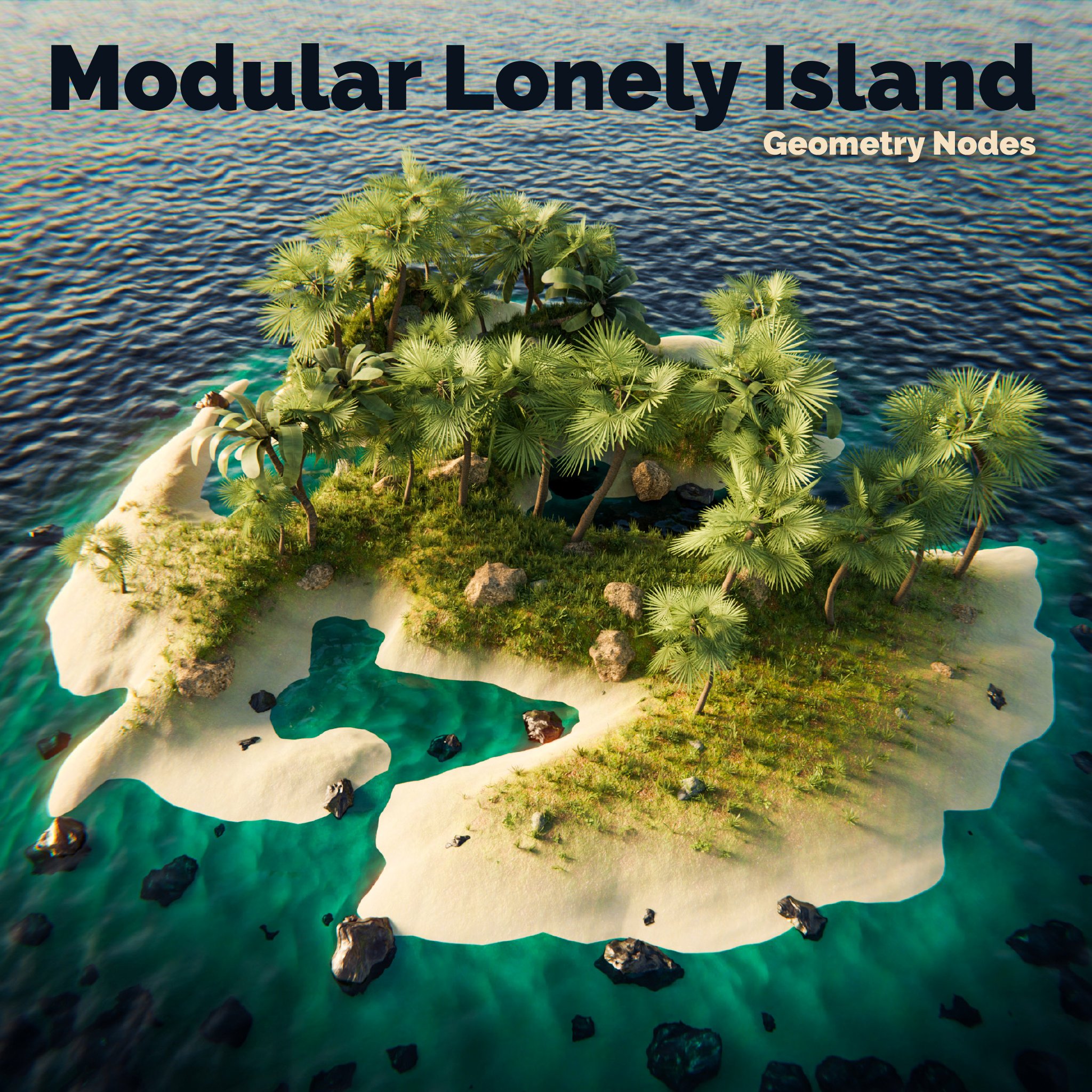 Modular lonely Island | Nature scenes | BlenderKit