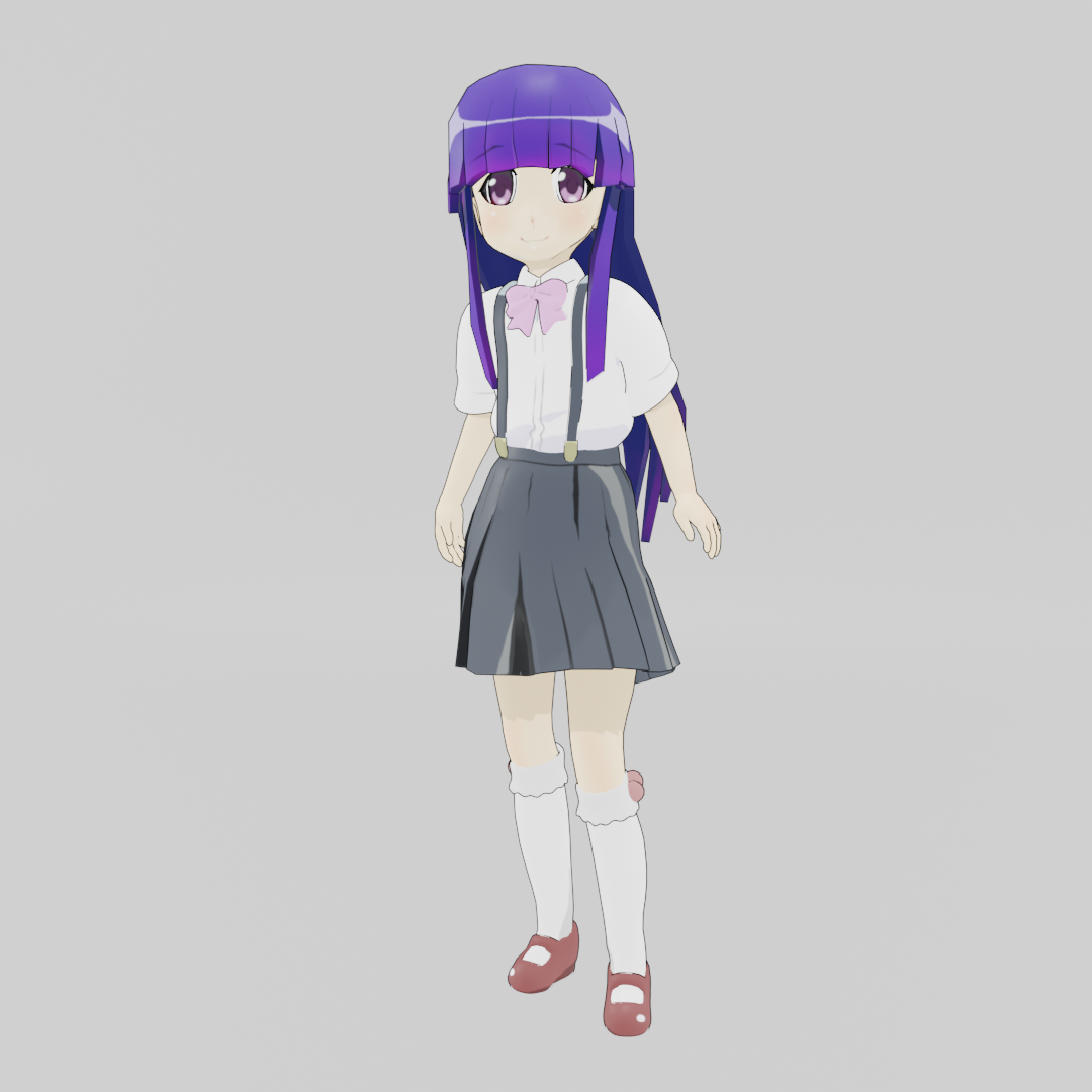 Rika Furude | FREE 3D Child models | BlenderKit