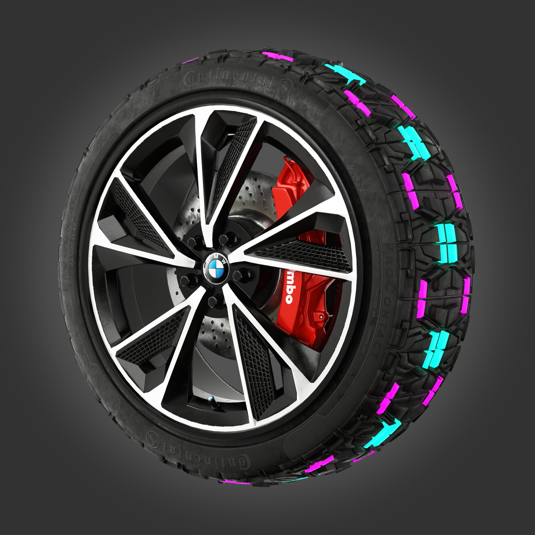 Cyberpunk Wheel | Vehicle Parts models | BlenderKit