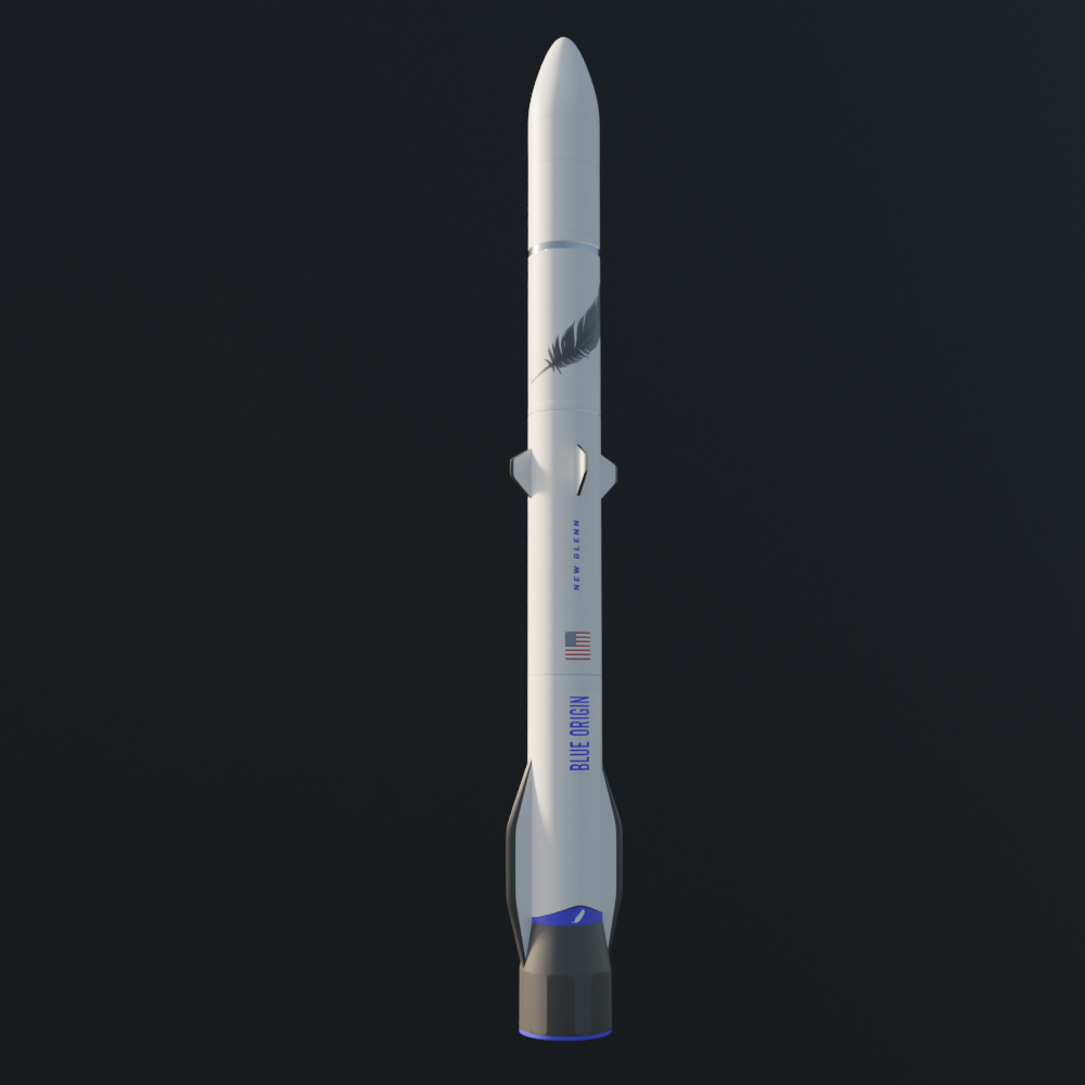 New Glenn Rocket | Spacecraft models | BlenderKit