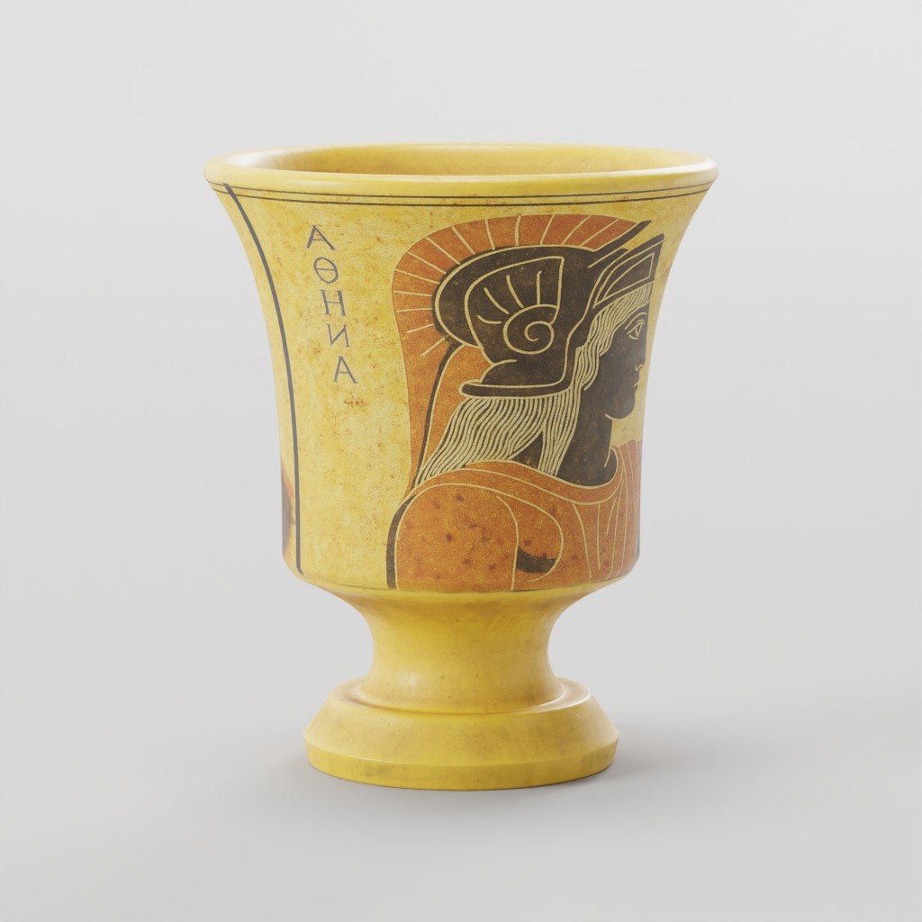 Ancient Greek Goblet | FREE Vases models | BlenderKit