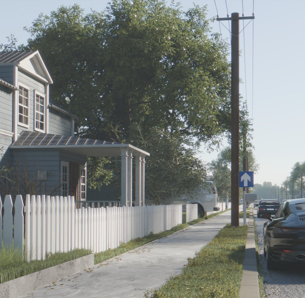 City street day. | FREE Urban scenes | BlenderKit