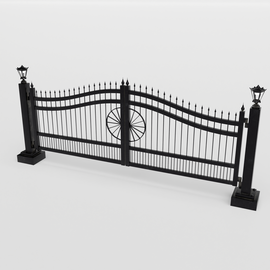 Estate Gate | Architectural Structures models | BlenderKit