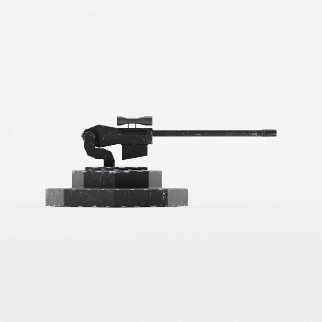 Sniper turret | FREE Modern Weapons models | BlenderKit