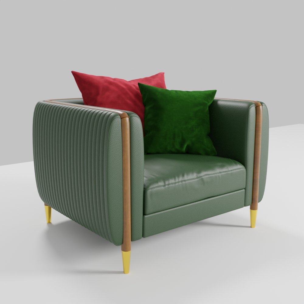 Barlow Armchair | Mezzo collection | Armchairs models | BlenderKit