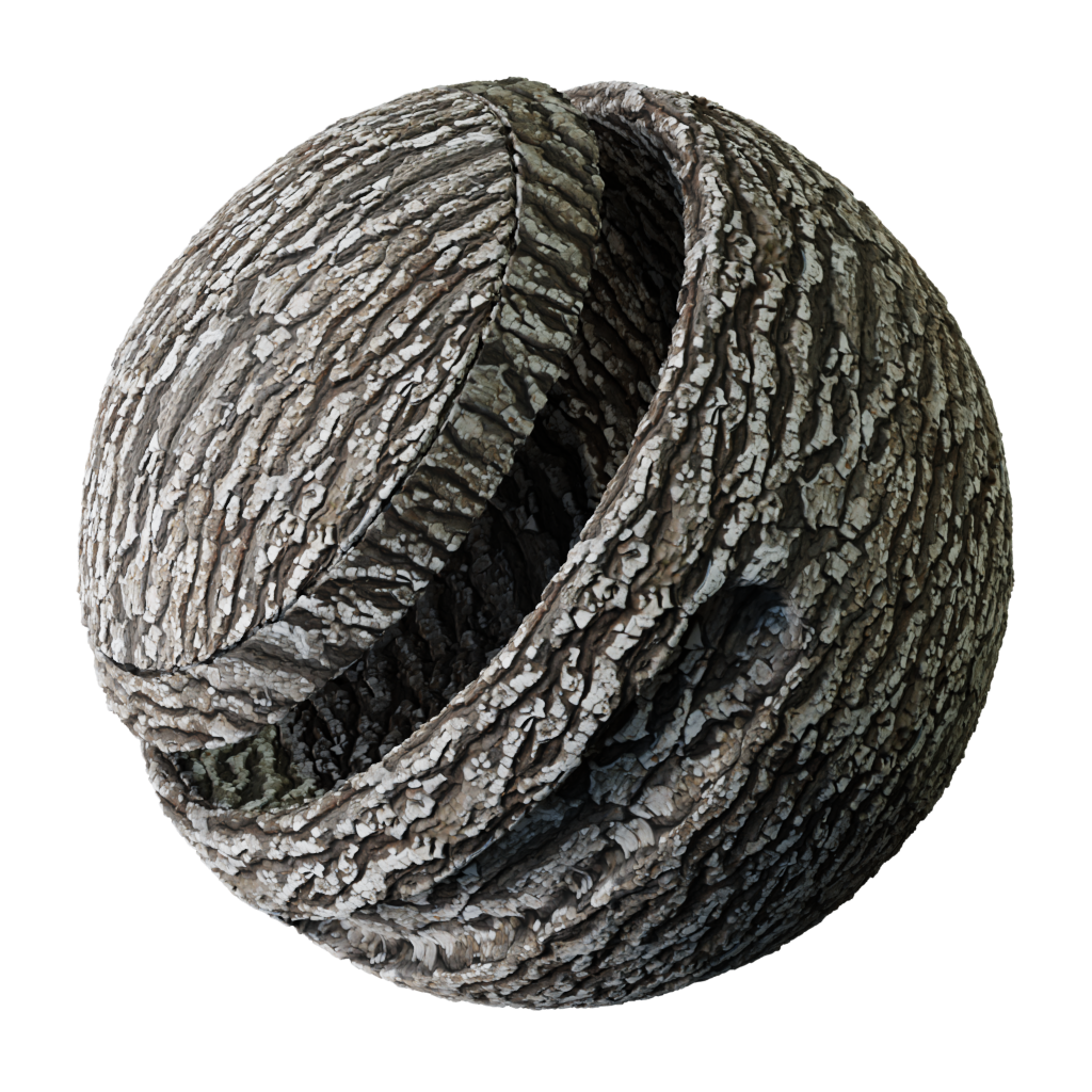 Tree Trunk Bark 03 (PBR) | FREE wood materials | BlenderKit