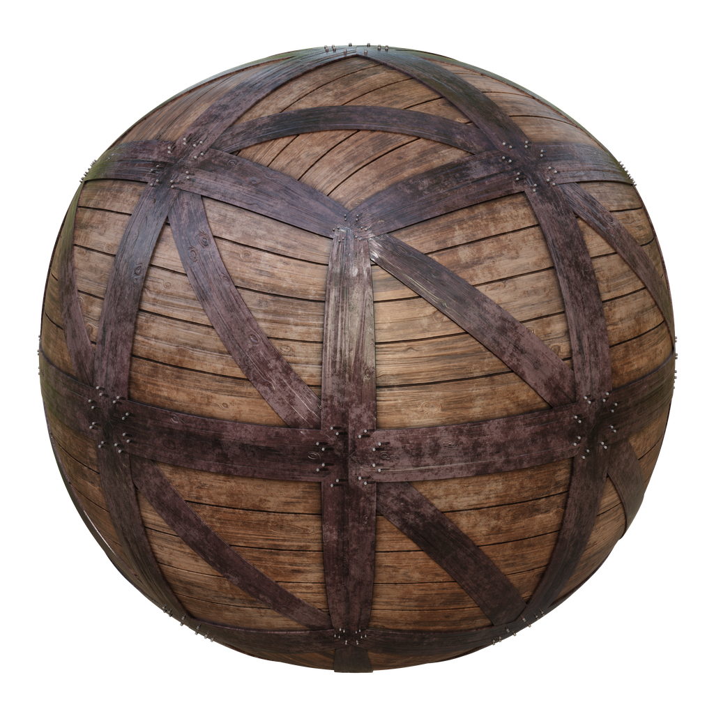 Wooden Game Crate Two | FREE wood materials | BlenderKit