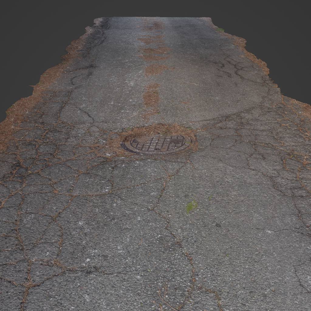 Alley Road Photoscan | Transport models | BlenderKit
