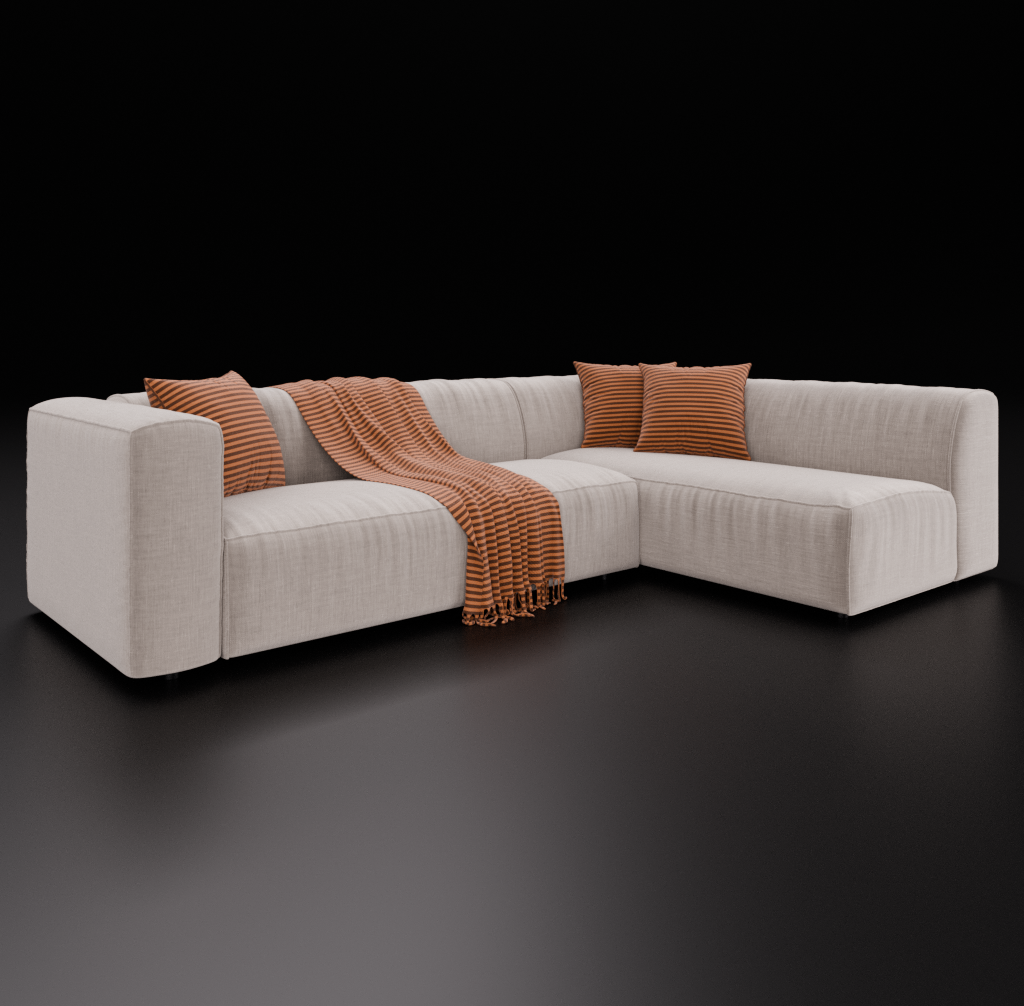 Curved sofa | FREE Sofas models | BlenderKit