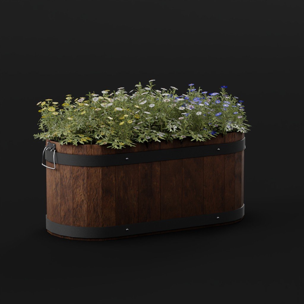Flower Aster Planter | Indoor Plants models | BlenderKit