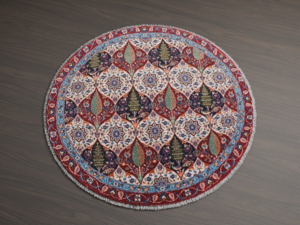 Persian Design Rug | Beds models | BlenderKit