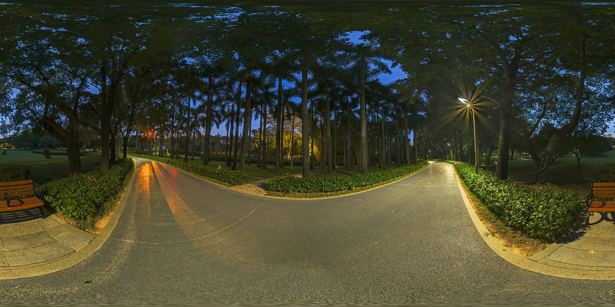 Road at night | Nighttime Environments HDRis | BlenderKit