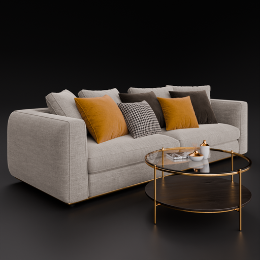 Sofa Powell | Sofas models | BlenderKit