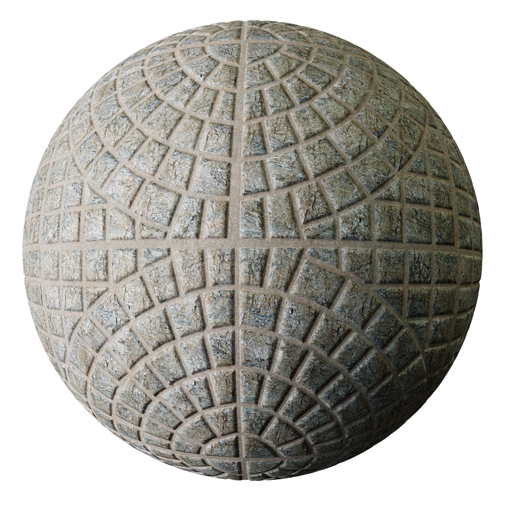 Circular Paving Granite | FREE paving materials | BlenderKit